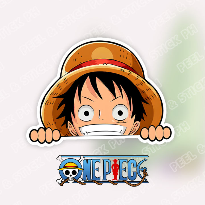 【Hot】 Luffy | One Piece | Peeker Vinyl Sticker | Lazada PH