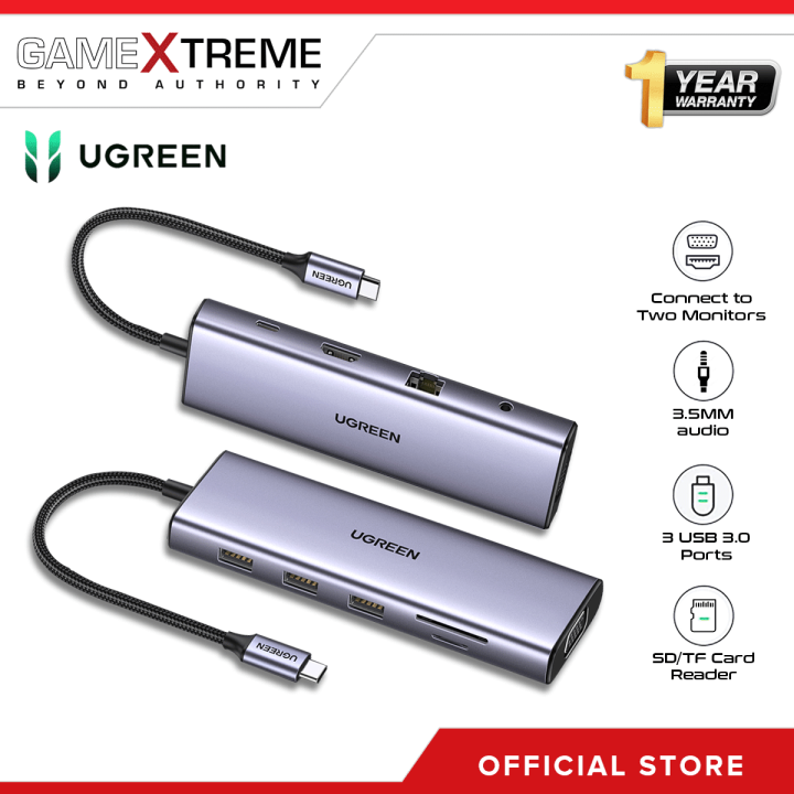 UGreen USB-C 10-In-1 Multifunction Adapter CM498/15601 | Lazada PH