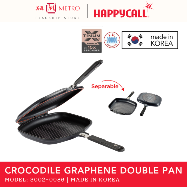 Happycall Crocodile IH Graphene Synchro Double Pan - Standard 3002-0086 | Lazada Singapore