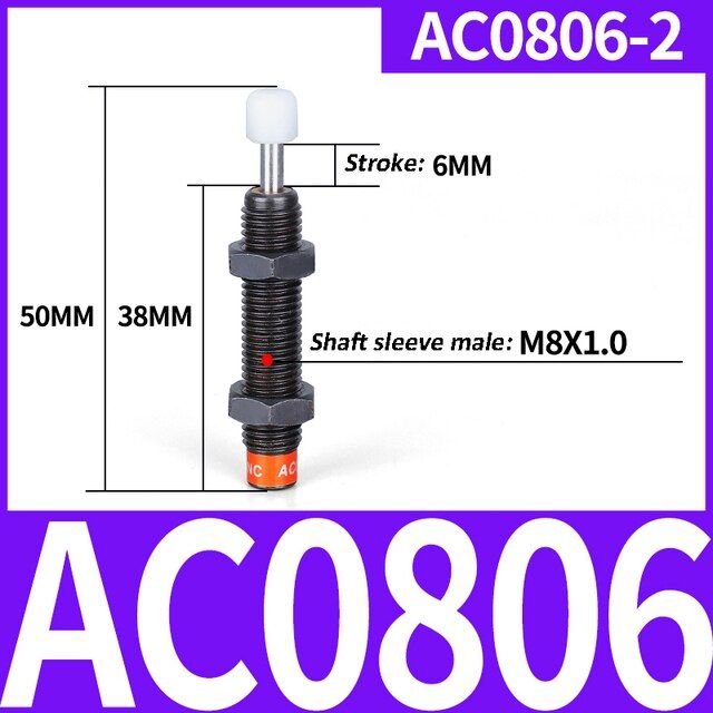 Pneumatic Parts Oil Hydraulic Buffer Ac Series Hydraulic Shock Absorber ...