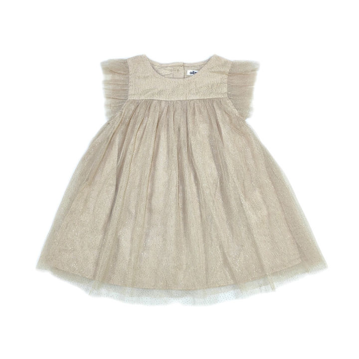 GEMO baby kids girl golden dress - Size 3M-4T | Lazada