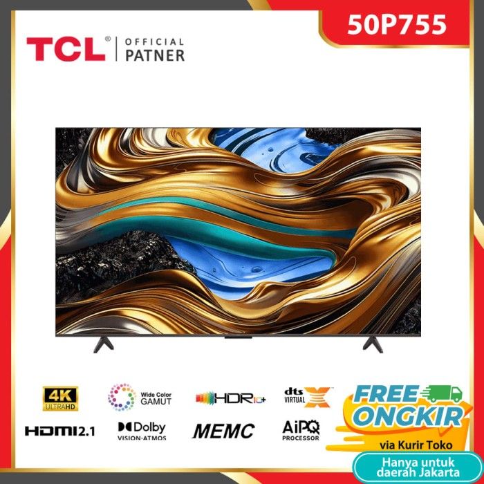 TCL 50P755 Smart TV Android 4K Google TV UHD | Lazada Indonesia