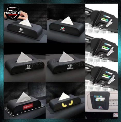 Leather Car Tissue Box Holder Proton Perodua Honda Toyota Nissan ...
