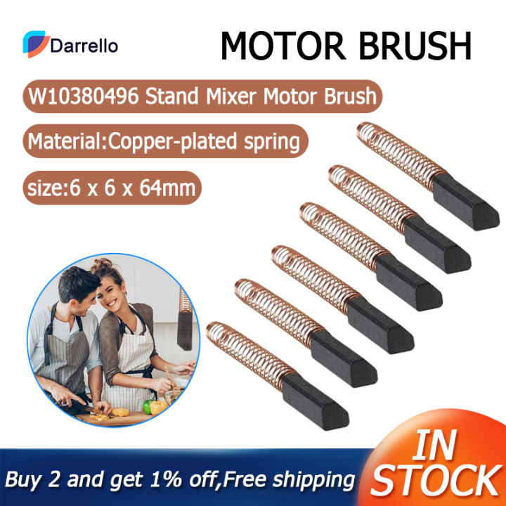 W10380496 Stand Mixer Carbon Motor Brush for Whirlpool & KitchenAid ...