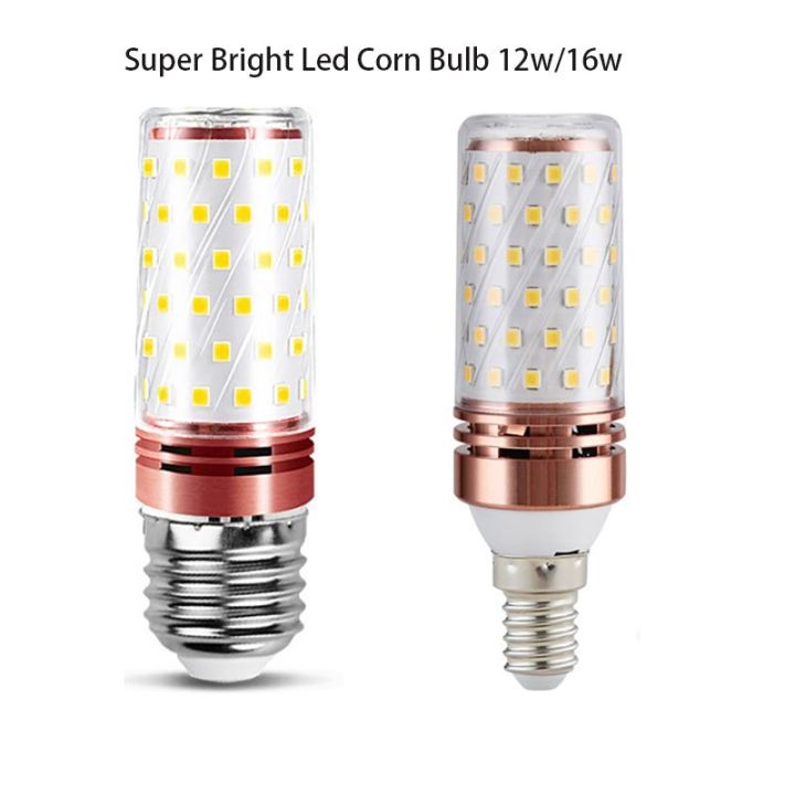 E14/E27 12W/16W หลอดไฟ LED ข้าวโพดตกแต่ง ใช้สำหรับไฟตกแต่ง | Lazada.co.th