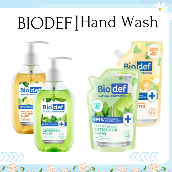 Biodef Natural Protection Hand Wash 200ml & 250ml | Sabun Cuci Tangan ...