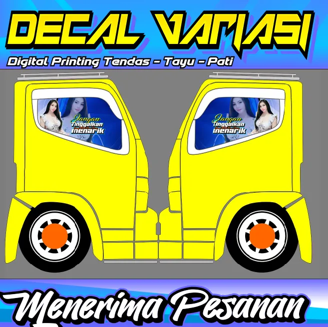 [TERBARU]Stiker One Way Kaca Pintu Truk Canter Samping Kanan Kiri ...