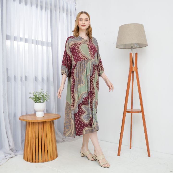 Putri Dania Daster RANIA KANCING Jumbo Homedress | Lazada Indonesia