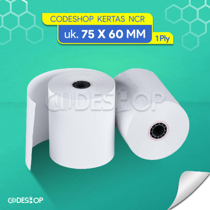 Kertas Ncr 1 Ply Ukuran 75x60mm Lazada Indonesia