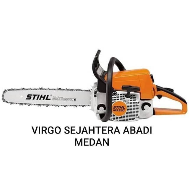 STIHL MS250 MESIN CHAINSAW 20" CHAIN SAW GERGAJI POTONG KAYU SENSO SINSO 20 INCH MS 250 ORIGINAL ...