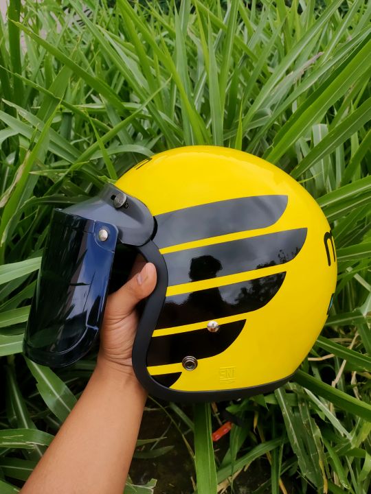 Helm Bogo Retro SNI grab maxim gojek Dewasa Pria Wanita Hijab SNI ...