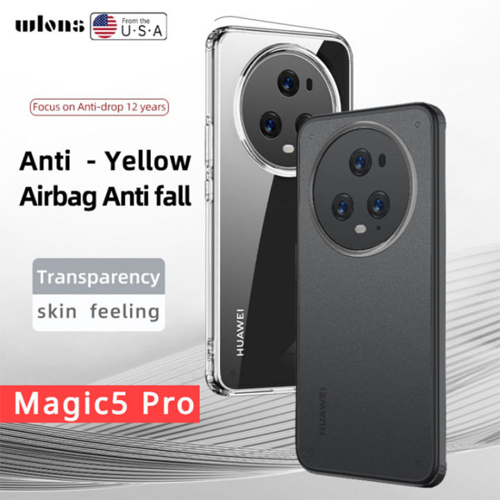 สำหรับ Honor Magic 5 Pro เคสโทรศัพท์5Pro 5G Magic5ใส Magic5Pro ใสเคสคุณภาพสูงอย่างดีพลาสติกแข็ง ...