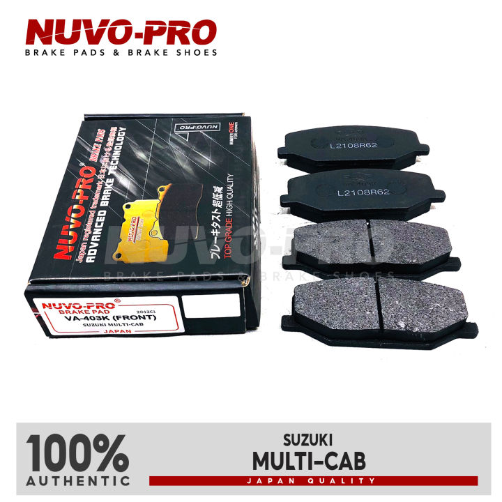 Nuvo-Pro Brake Pad Front Suzuki Multi-Cab VA-403K SET | Lazada PH