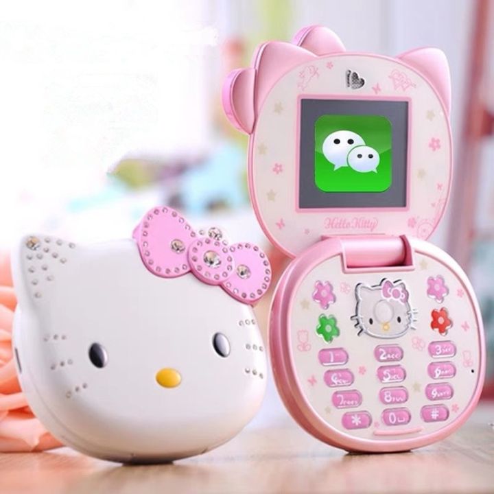 Cute Mini Girl Phone K688+ Quad Band Flip Cartoon Mobile Phone Unlocked ...