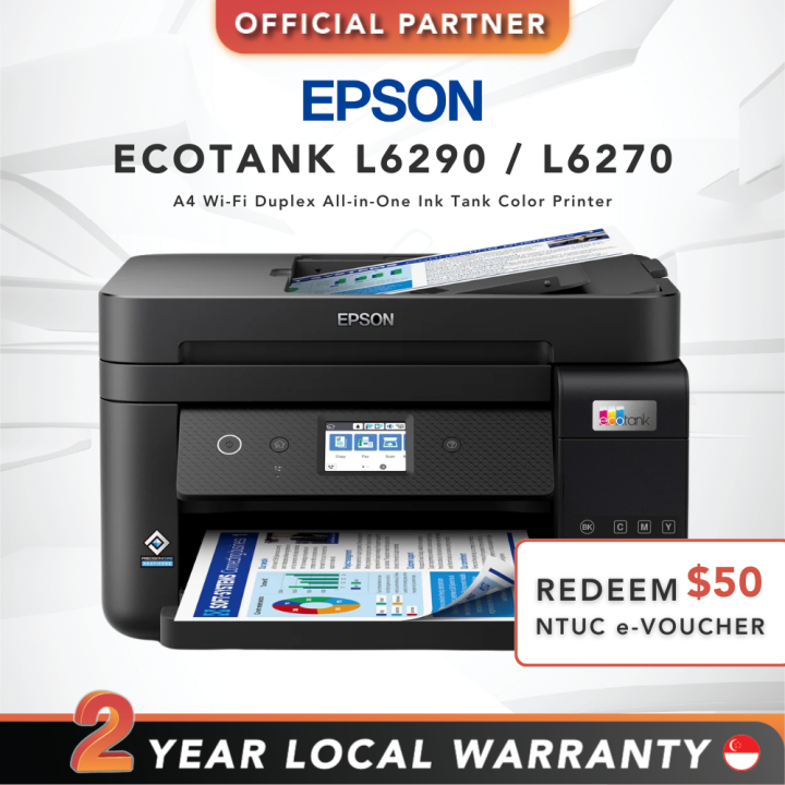 Epson EcoTank L6270 / L6260 | A4 Wi-Fi Duplex All-in-One Ink Tank Color ...