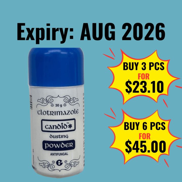 Candid Powder Topical Anti fungal Powder 30g Broad Spectrum Athlete's ...