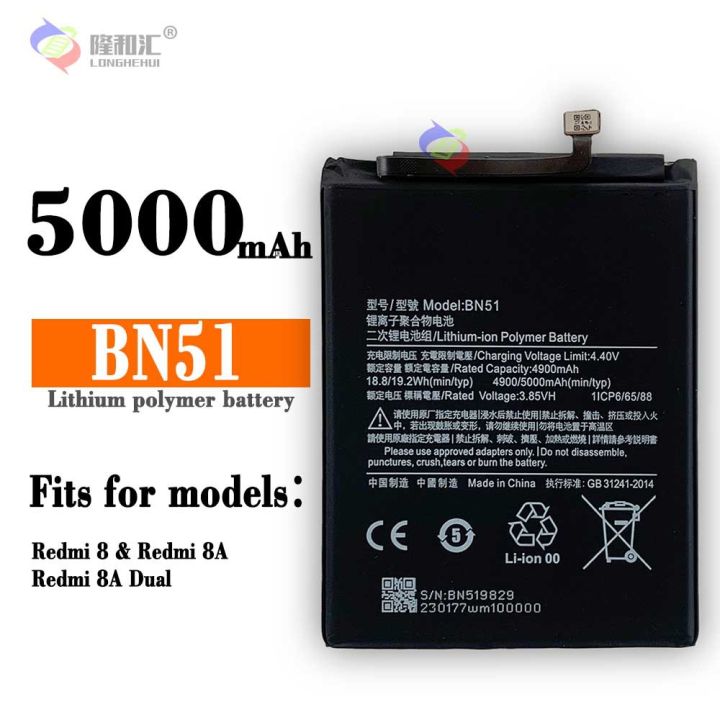 Xiaomi Redmi 8 Redmi 8A DUAL BN51 5000mAh Original Mobile phone Battery ...