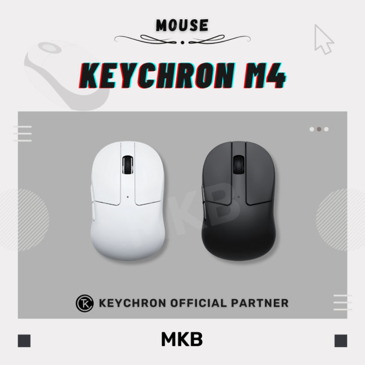 [READY STOCK] Keychron M4 Wireless Mouse 1KHz Polling Rate 35g Ultra ...