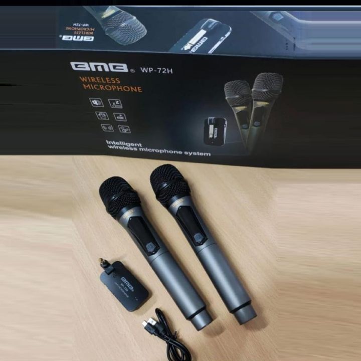 Mic Wireless BMB WP72H WP 72H Dual Handheld Original | Lazada Indonesia
