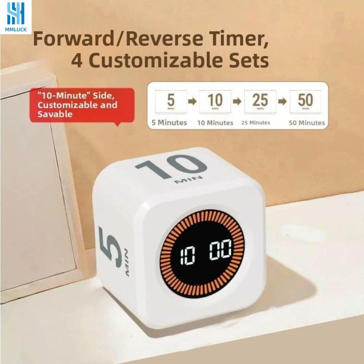 MMLUCK 4 Preset Time Visual Flip Timer Gravity Sensor LED Display ...