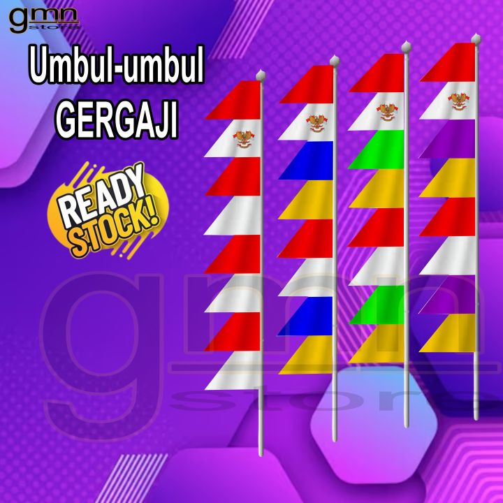 BENDERA UMBUL-UMBUL MERAH PUTIH GARUDA||GMN-STORE | Lazada Indonesia