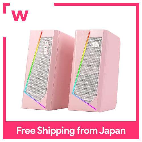 Redragon GS520 RGB Desktop Speakers, 2.0 channel PC computer stereo ...