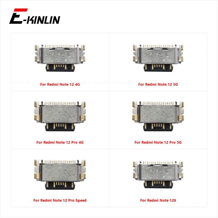 USB พอร์ตปลั๊กแท่นชาร์จสายเชื่อมต่อสัญญาณสำหรับ XiaoMi Redmi Note 12S ...