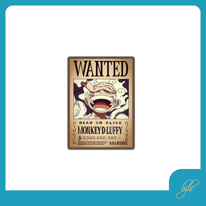 Luffy Wanted Anime Peeker Waterproof Vinyl Sticker for Motorcycle ...