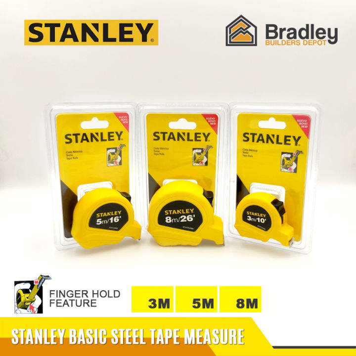 Stanley Basic Series Steel Tape Measure (3m | 5m | 8m) | Lazada PH