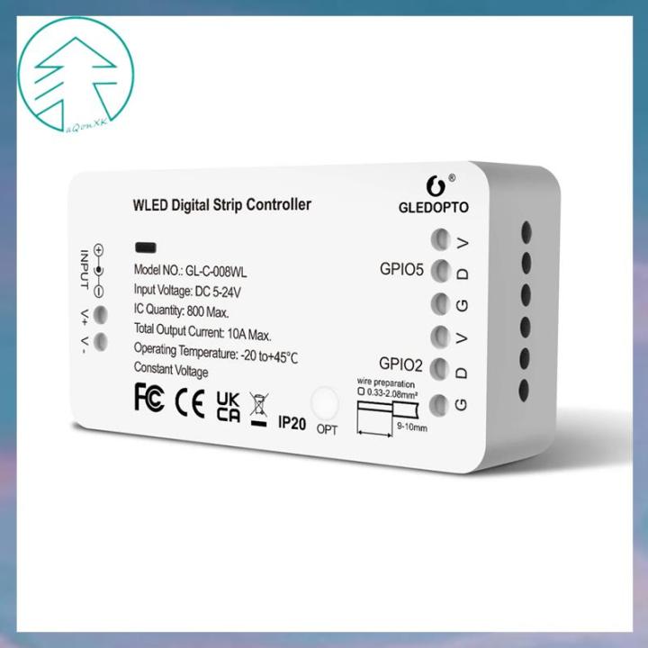 WLED RGB RGBW Digital Strip Controller Supports WS2811 SK6812 SM16703P ...