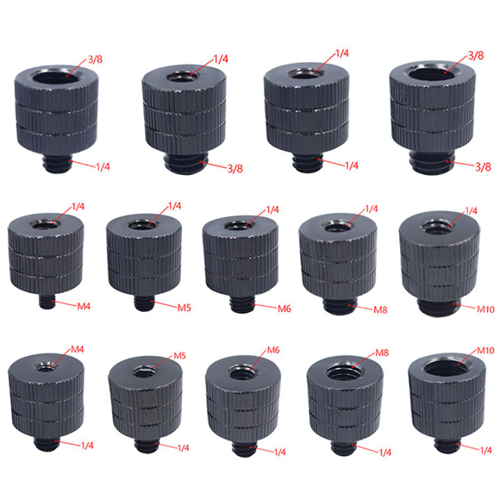 UNI 1/4 to M4 M5 M6 M8 M10 Screw Male to Female Thread Screw Mount Converter Adapter | Lazada.co.th