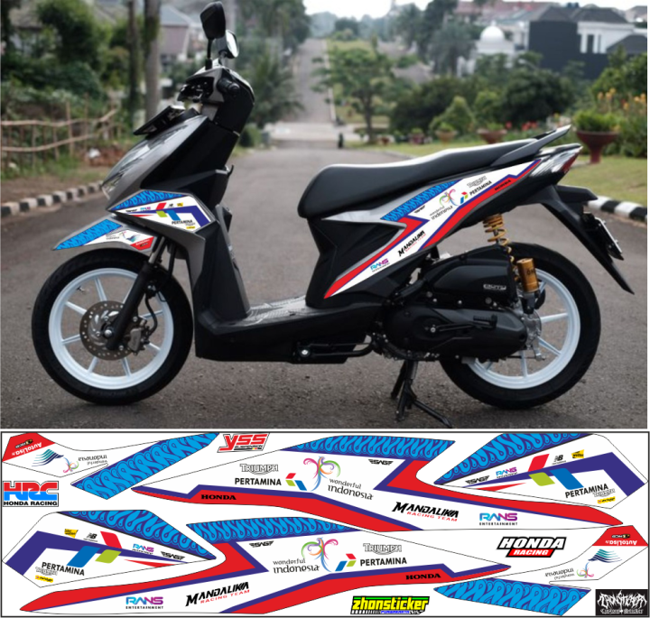 striping variasi honda beat deluxe beat 2021-2022 terbaru variasi lis ...