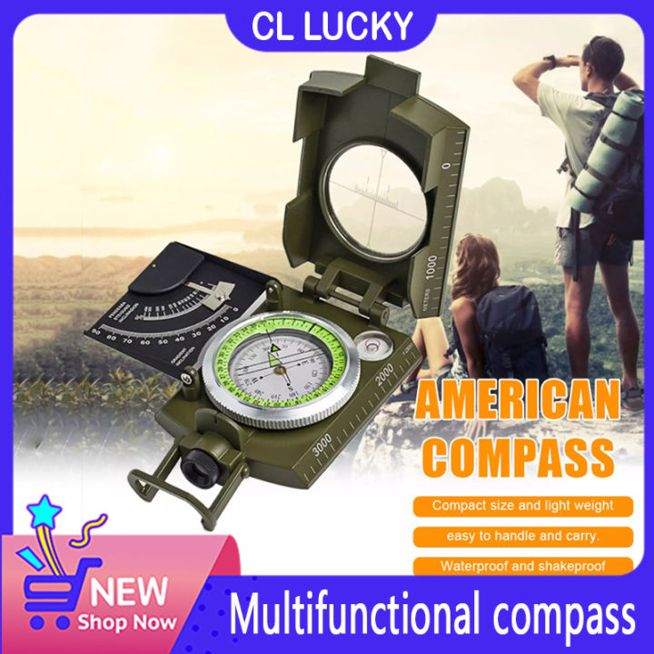 High-precision geological compass inclinometer Multi-function compass ...