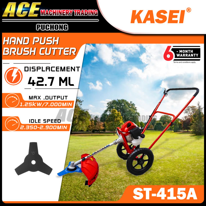 KASEI ST415-A Brush Cutter Wheeled Hand Push Lawn Mower / Mesin Rumput Tolak Beroda | Lazada