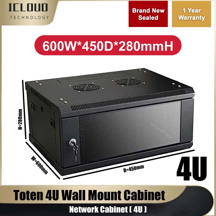 4U Server Rack Cabinet Standard 600W*450D*280mmH│Server Data Rack ...