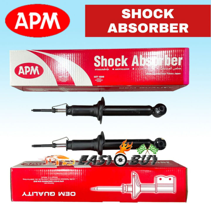 ORIGINAL APM GAS SHOCK ABSORBER REAR BELAKANG PROTON WIRA 1.5 1.6 WAJA ...