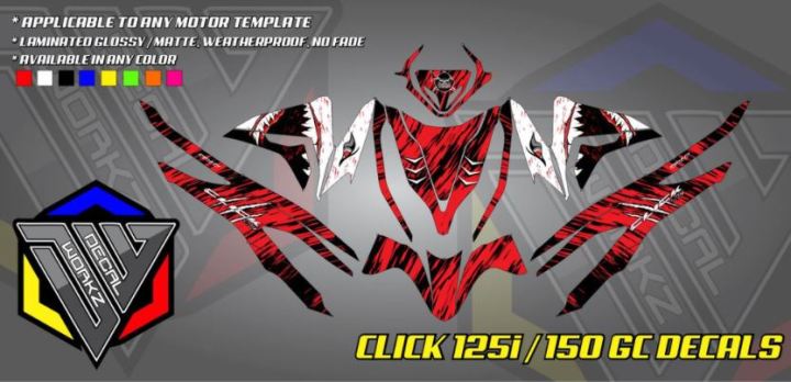 HONDA CLICK 125/150 FULL BODY DECALS | Lazada PH