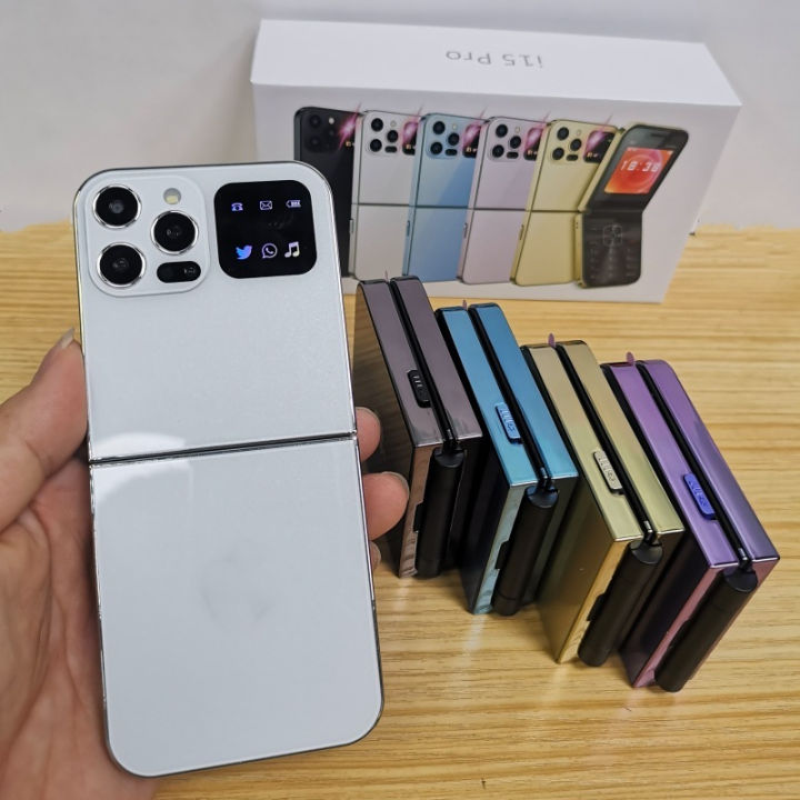 Classic Function Phone i15 Pro Dual Card Flip Phone Button Elderly 2G ...