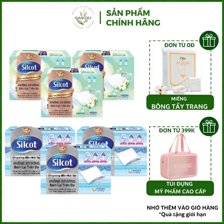 Bông Tẩy Trang Silcot Unicharm Nhật Bản, Bông Tẩy Trang Silcot Unicharm ...