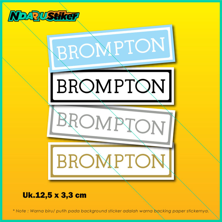 Sticker BROMPTON | Lazada Indonesia