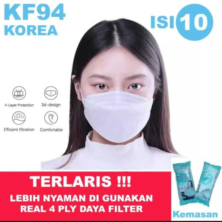 PROMO"MASKER KF94 ISI 10 PCS | Lazada Indonesia
