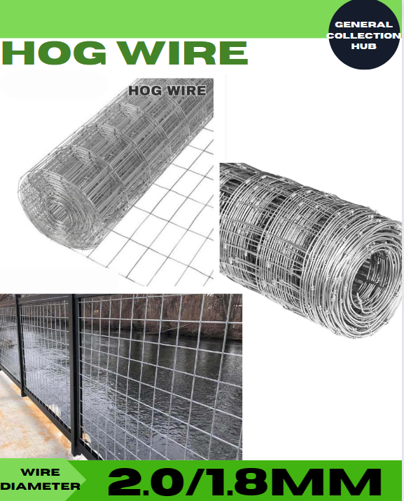 Hog Wires 27m Per Roll ElectrogalvanizeDGoat Wire Fence Roll Galvanized ...