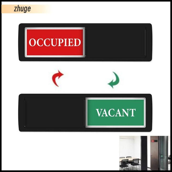 ZHUGE Waterproof Office Door Sign VACANT OCCUPIED ABS Hotel Bulletin ...