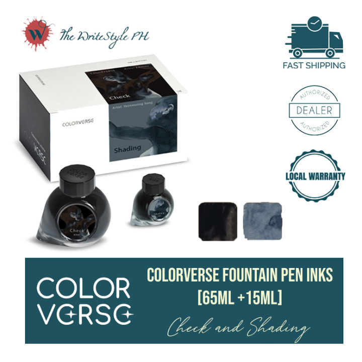 Colorverse Fountain Pen Ink [65ml +15ml] Check and Shading | Lazada PH