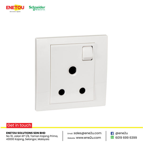 SCHNEIDER VIVACE KB15_15 15A 250V 1GANG SWITCHED SOCKET WHITE | Lazada