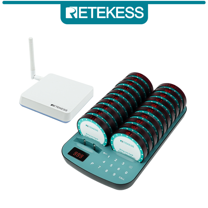 RETEKESS TD167F Restaurant Buzzer Pagers Guest Pager System With TD167S ...