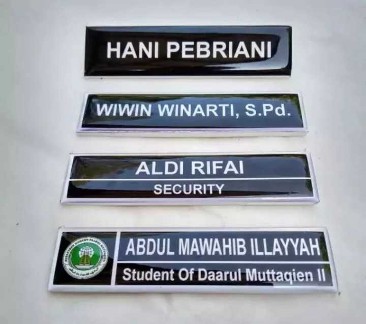 PAPAN NAMA / NAME TAG / NAMA DADA PDH PENITI BISA COD | Lazada Indonesia