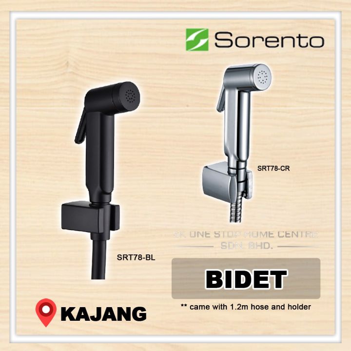 SORENTO Bathroom Hand Bidet Spray Set C/W 1.2M Flexible Hose / Hand ...