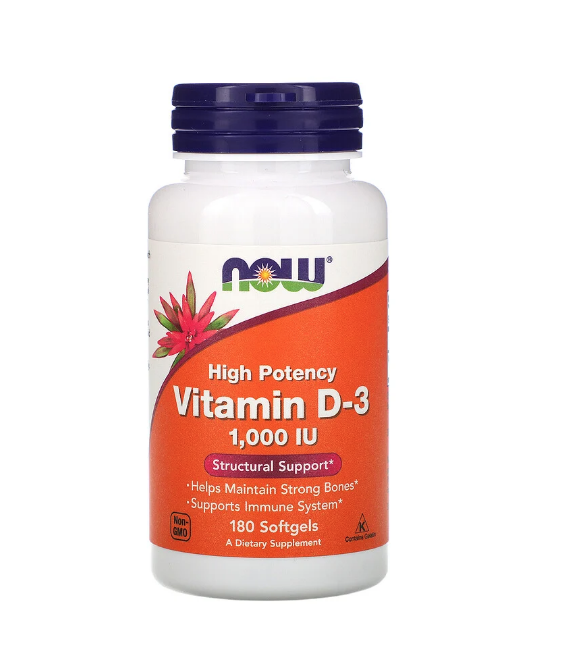 NOW Vitamin D Cardiovascular Strong Bones Immune Health Dietary ...