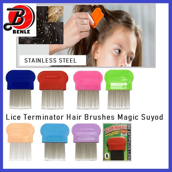 Stainless Steel Lice Terminator Hair Brushes Magic Suyod (Assorted ...
